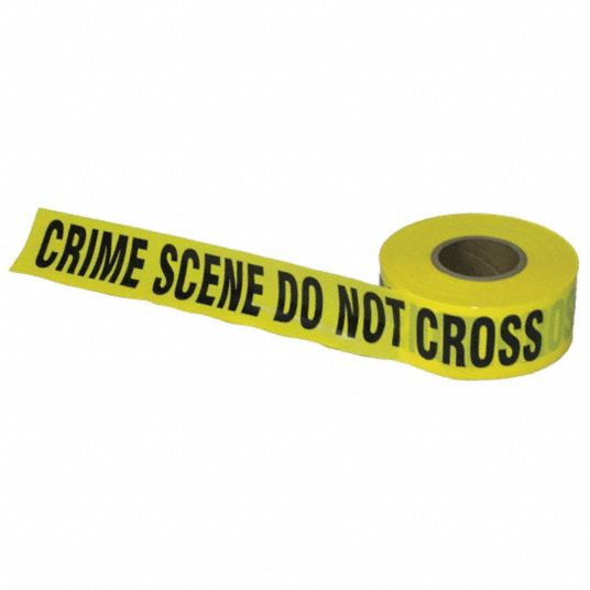 1,000 ft Lg, 3 in Wd, Barricade Tape - 31XM61|B3104Y12 - Grainger