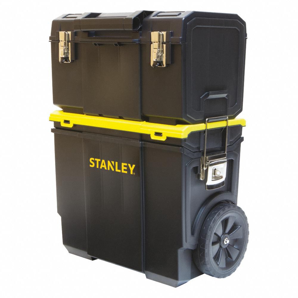 STANLEY Rolling Tool Box Set: 18 1/2 in Overall Wd, 11 5/8 in Overall ...