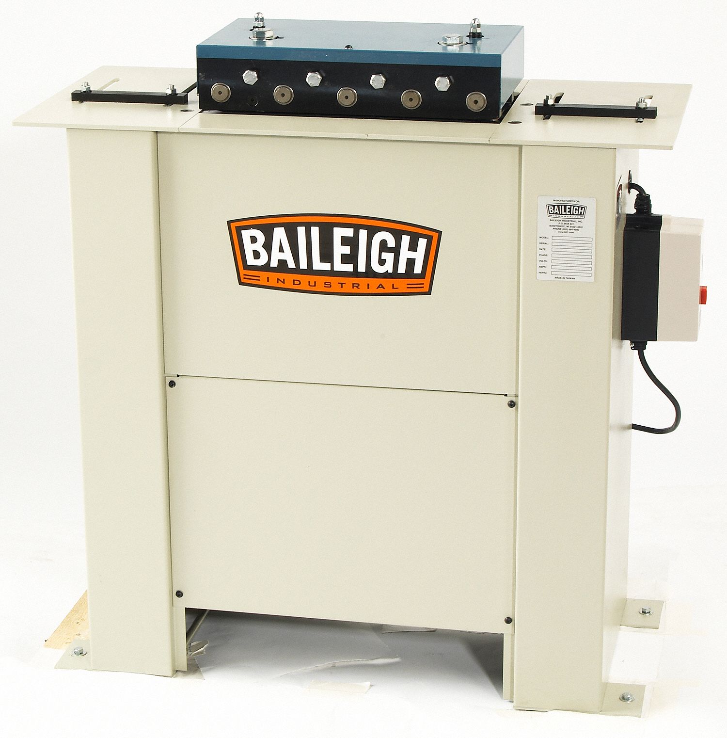 BAILEIGH INDUSTRIAL, 230V AC /Single-Phase, 20 ga Sheet Metal Capacity ...