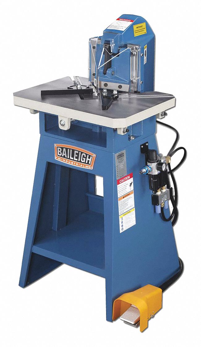 BAILEIGH INDUSTRIAL, 11 ga Sheet Metal Capacity (Steel), 5 in x 5 in ...