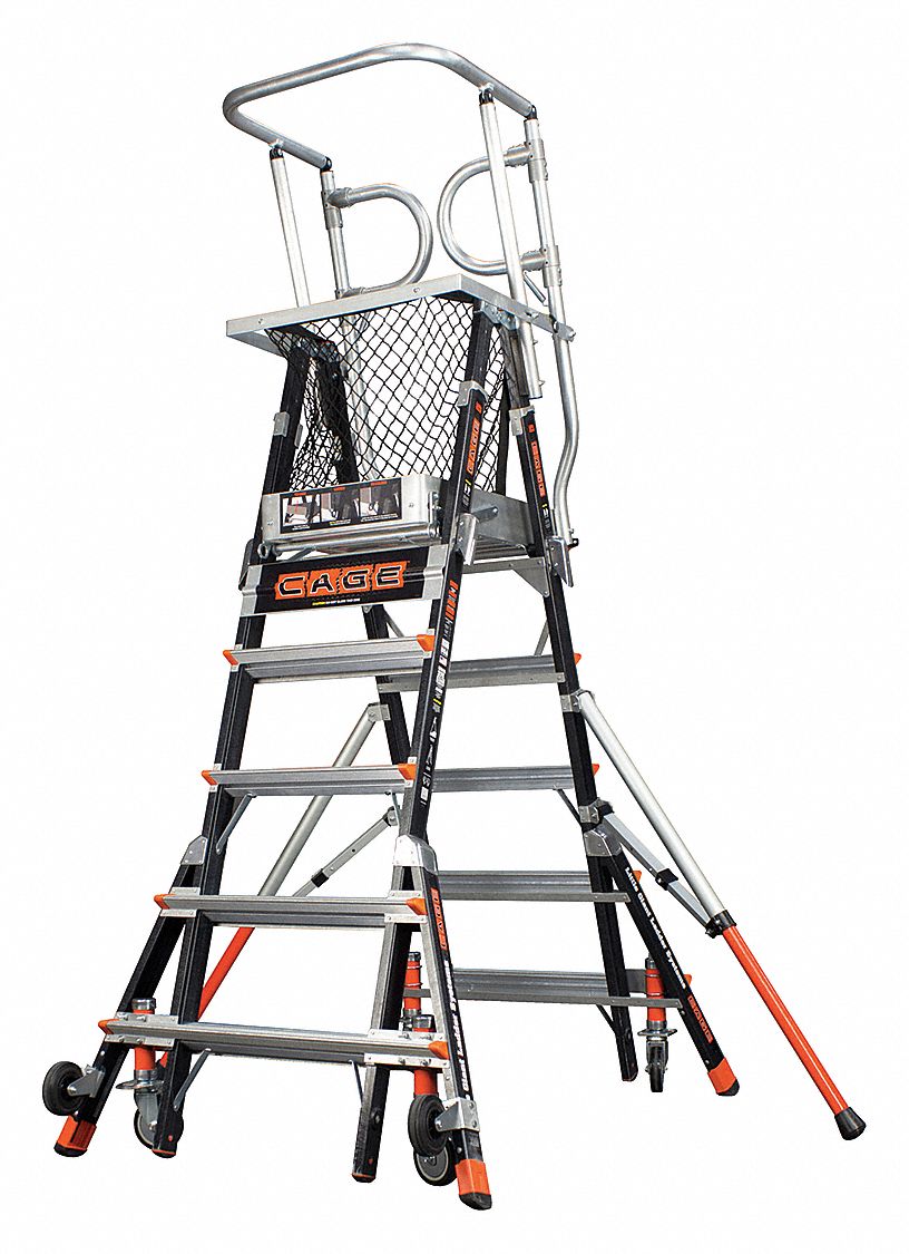 Platform Stepladder,9 ft.,375 lb.,IAA - Grainger