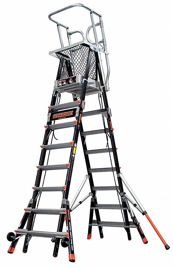 Platform Stepladder,14 ft.,375 lb.,IAA - Grainger