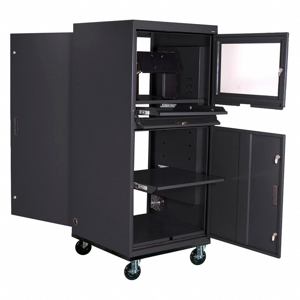 SANDUSKY Mobile Computer Cabinet - 31XX02|16CC303064-09 - Grainger