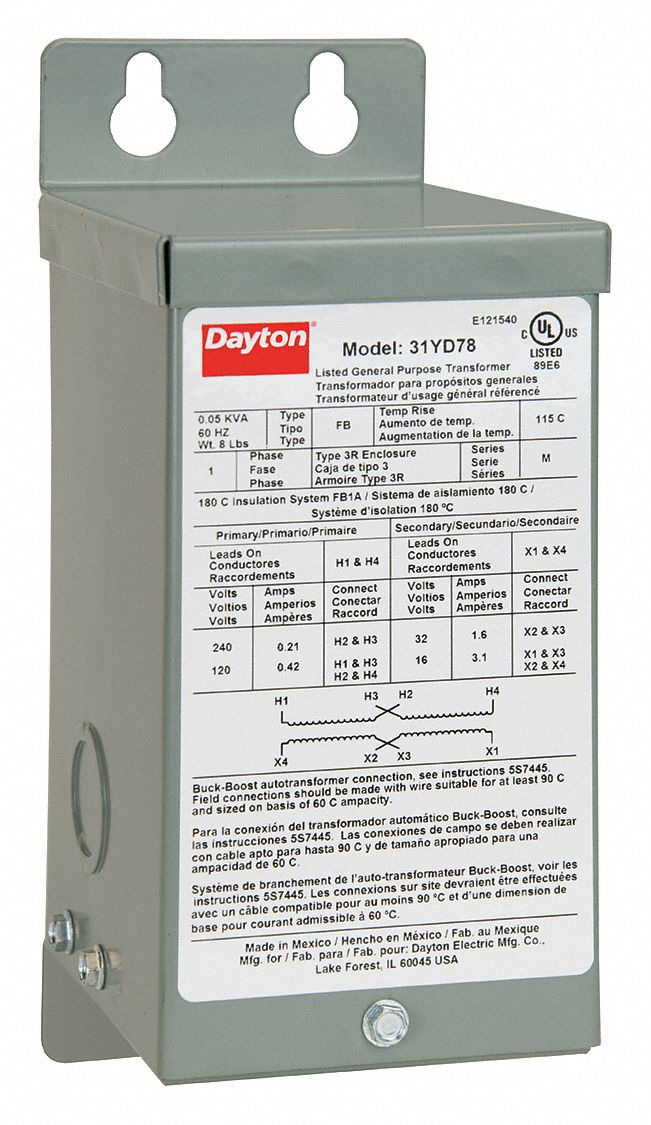 50 VA Buck Boost Transformer, Input Voltage: 120V AC, 240V AC, Output ...