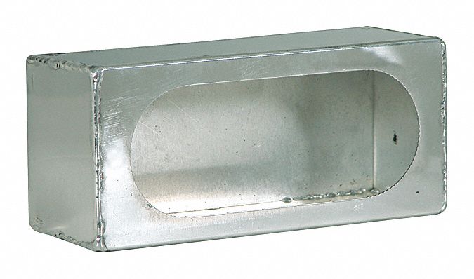 Oval Side Light Box,SS - Grainger