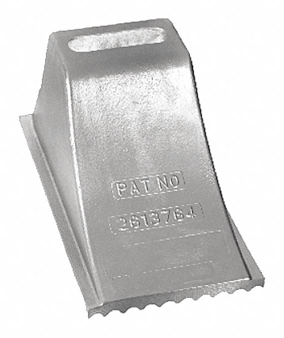 Aluminum Wheel Chock,8.5"x15"x8.25" - Grainger