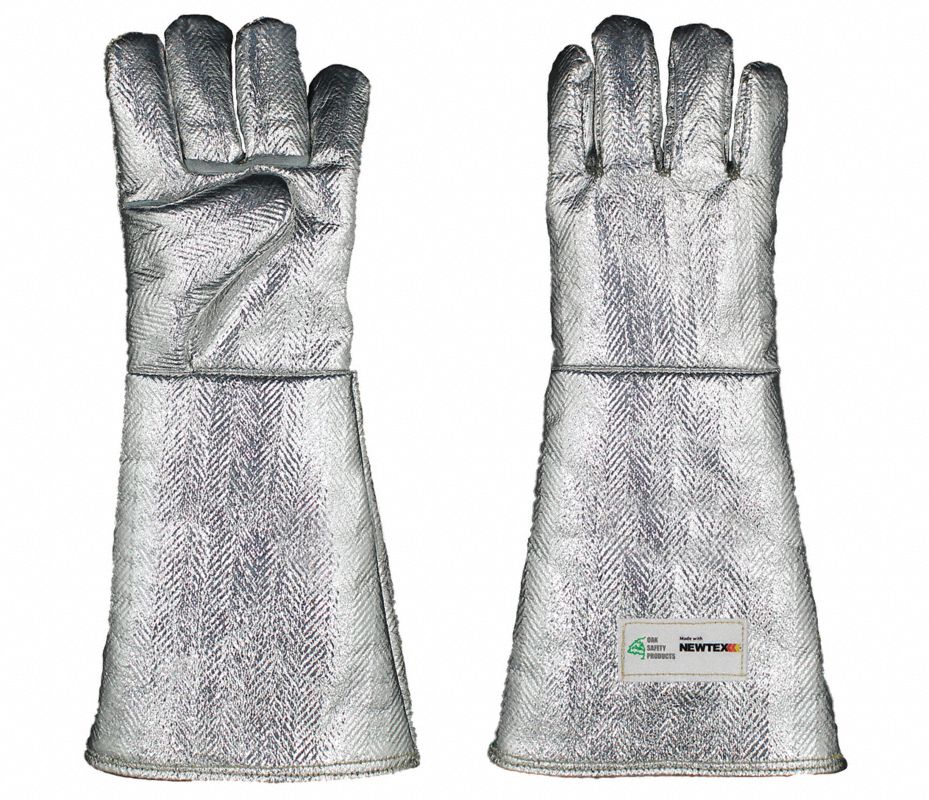 OAK SAFETY PRODUCTS Guantes Aluminizados de Rayón Aluminizado Talla 2XG ...
