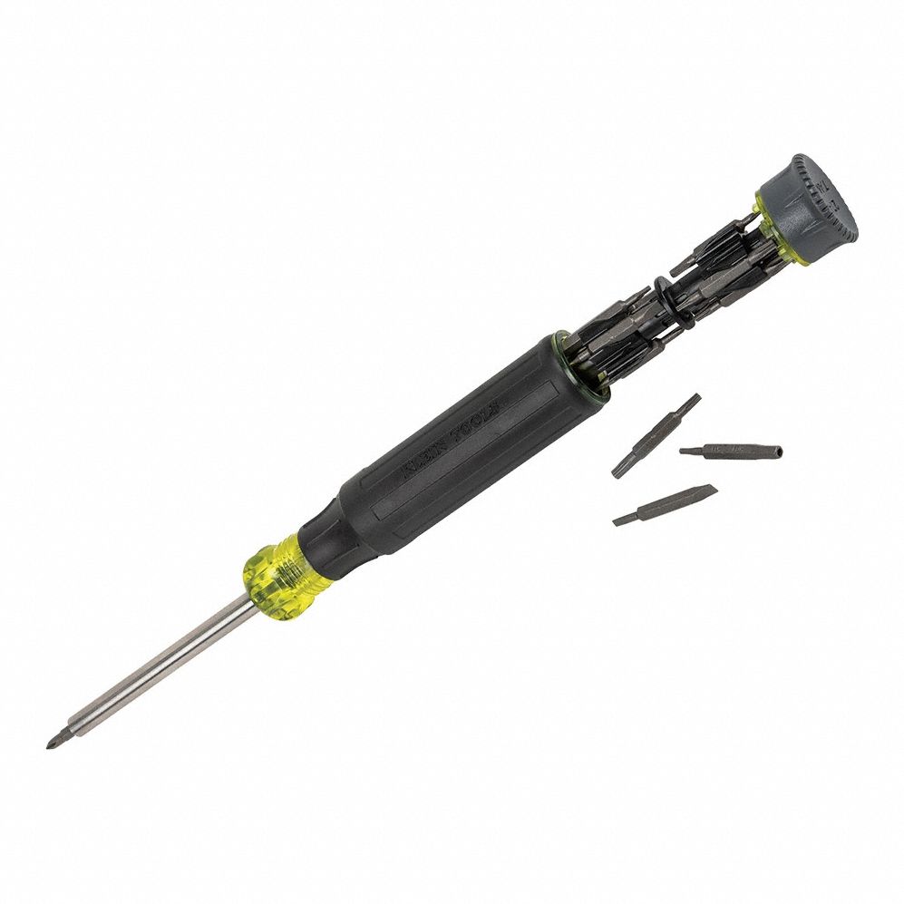 KLEIN TOOLS, Hex/Phillips/Slotted/Torx Tip, 27 Tips, Multi-Bit ...