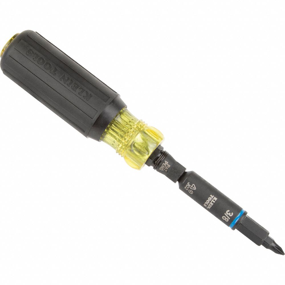 KLEIN TOOLS, Nut Driver/Phillips/Slotted/Square Tip, 7 Tips - 846TT1 ...