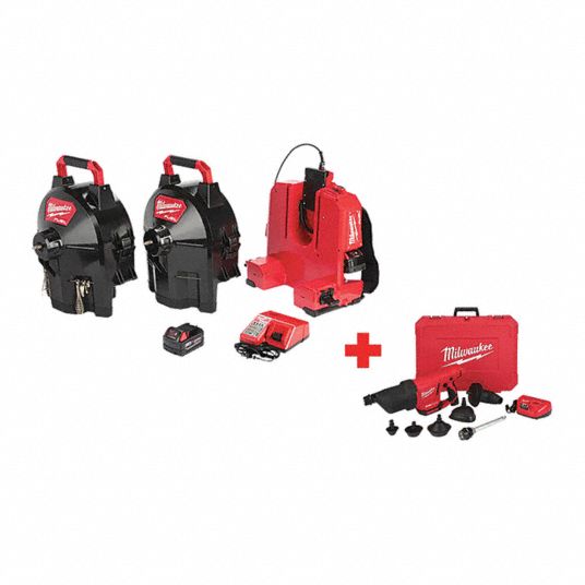 Drain Gun Kit,Battery Included,18.0V - Grainger