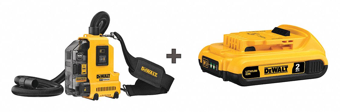 DEWALT, Cordless, 20 V DC, Dust Extractor - 326ZL0|DWH161B/DCB203 ...