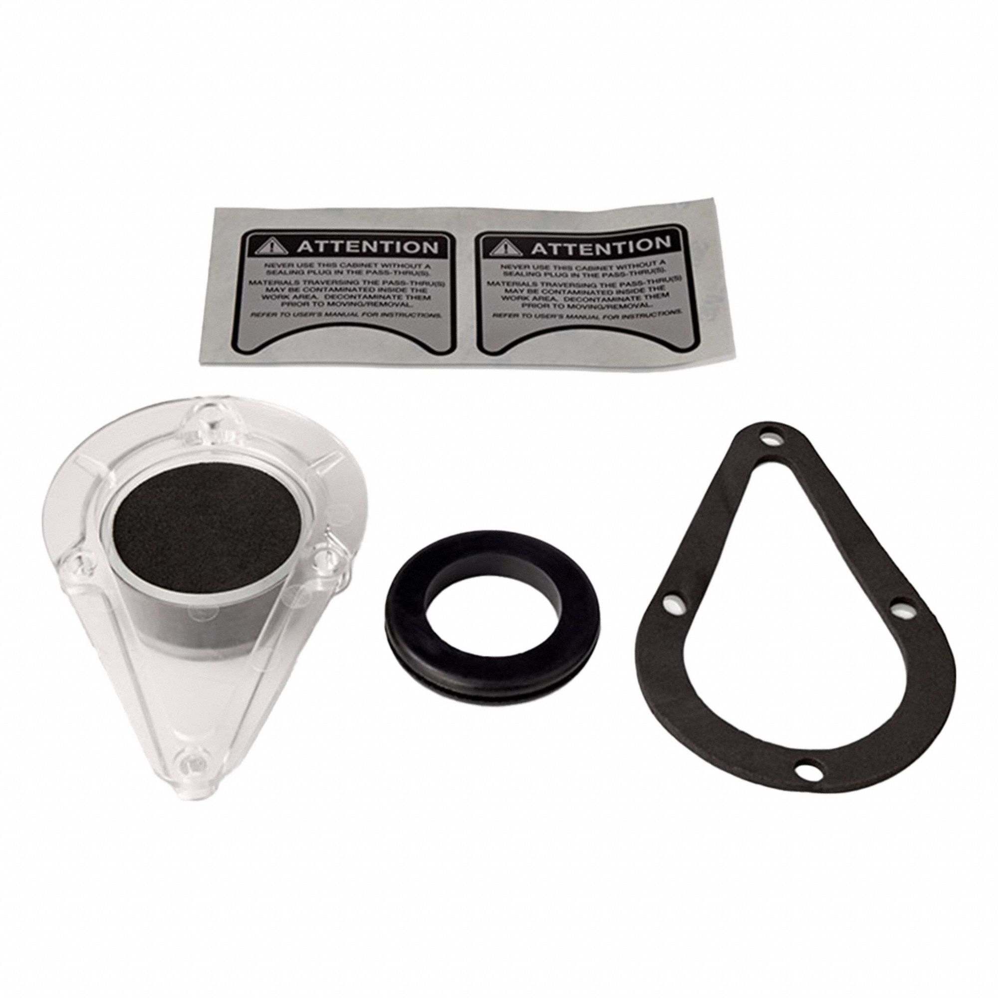 LABCONCO, Vacu-Pass Cable Portal Kit, 12 in Overall Wd, Vacu-Pass Cable ...