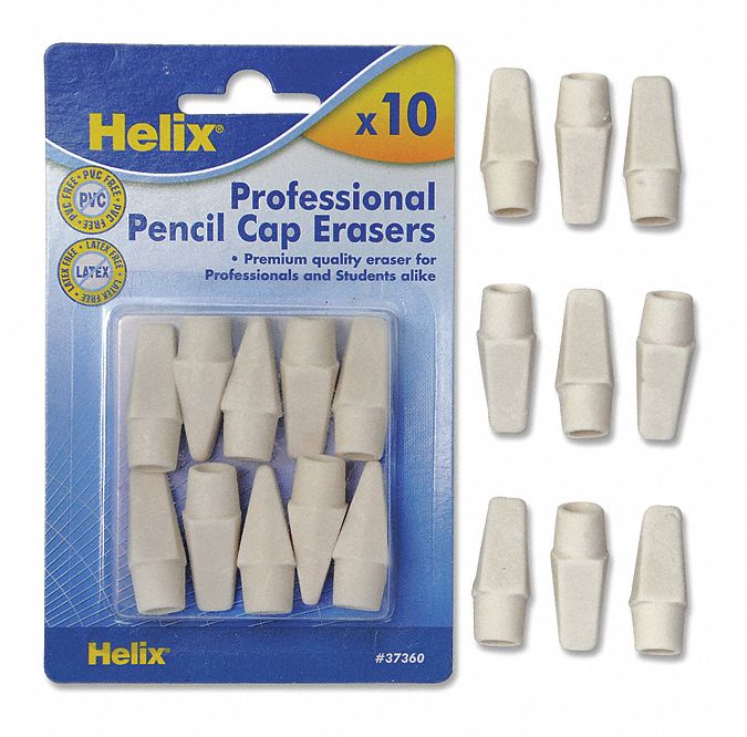 Eraser,Cap,Pncl,Hipolymer - Grainger