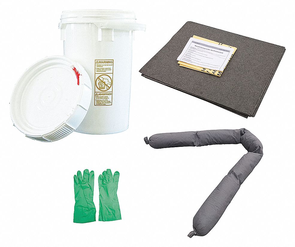 GRAINGER APPROVED SPILL KIT BUCKET 6.5 GAL UNIVERSAL - Spill Kits ...