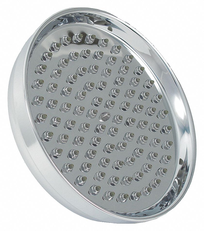 TRIDENT SHOWER HEAD POLISHED CHROME 6IN DIA - Fixed and Handheld ...