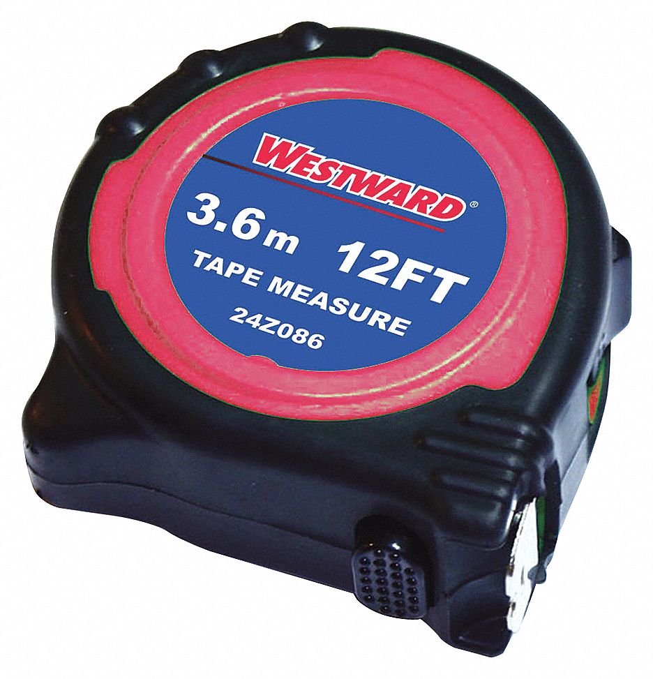 WESTWARD TAPE MEASURE 5/8INX12 FT. STEEL - Tape Measures - GGG24Z086 ...