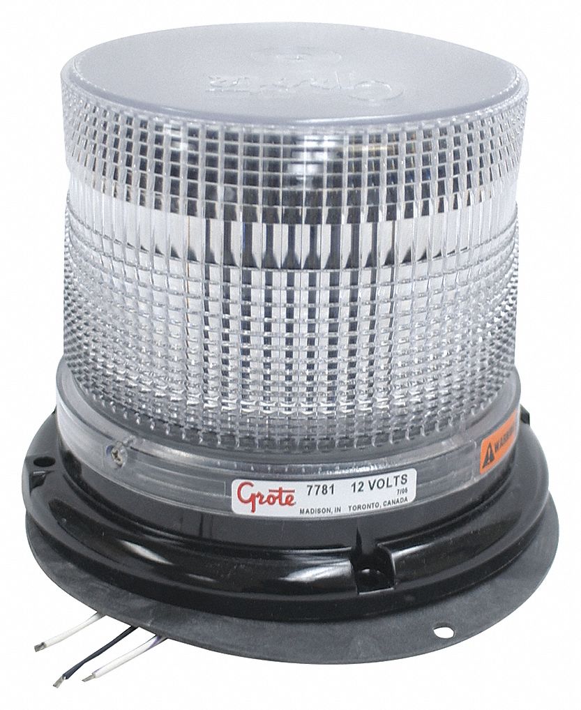 GROTE BEACON LED LOW DOME CLEAR - Vehicle Strobes and Beacons ...