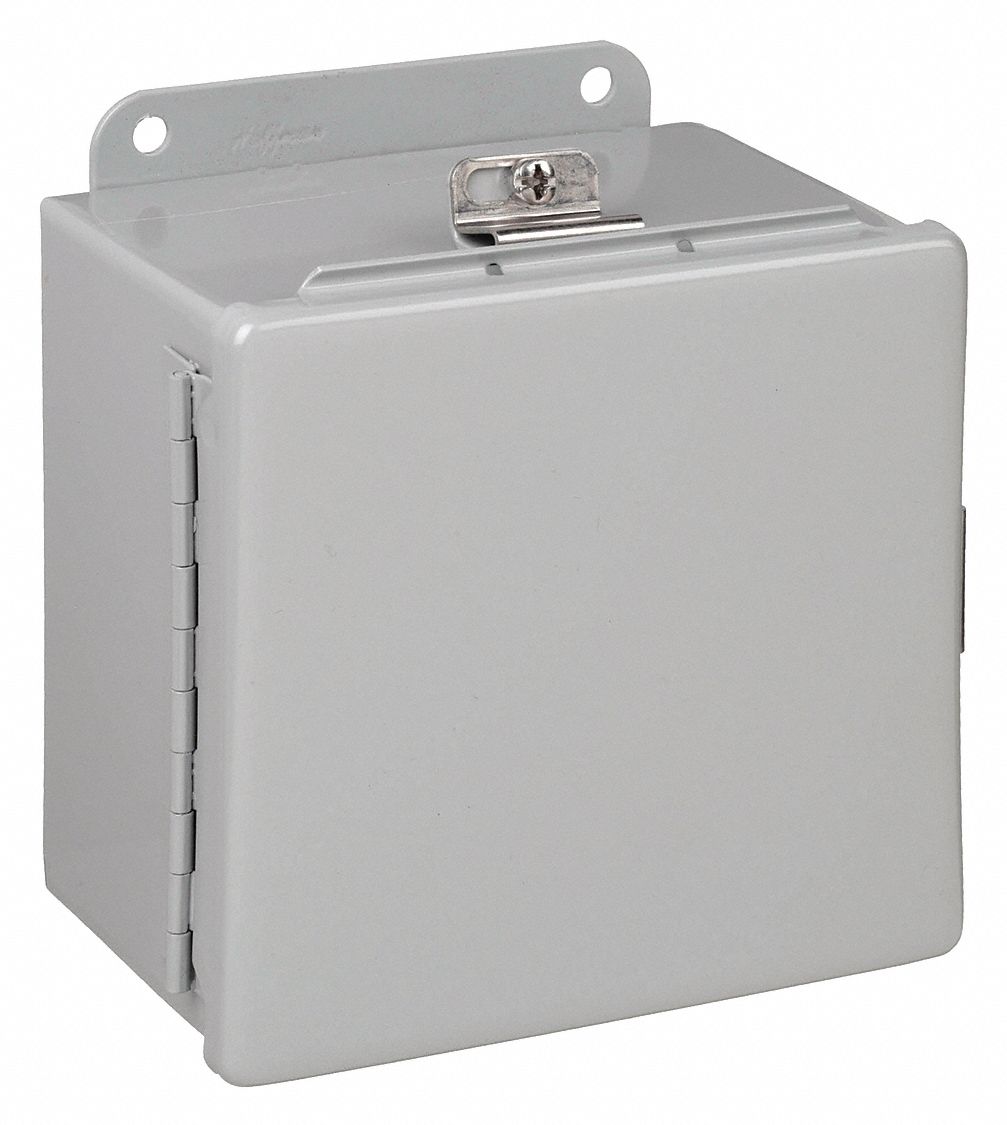 HOFFMAN, Steel, 6 in x 6 in x 4 in, Enclosure - 32FE28|A606CHNF - Grainger