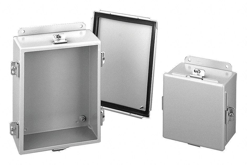 HOFFMAN, Steel, 14 in x 12 in x 6 in, Enclosure - 32FE38|A1412NF - Grainger