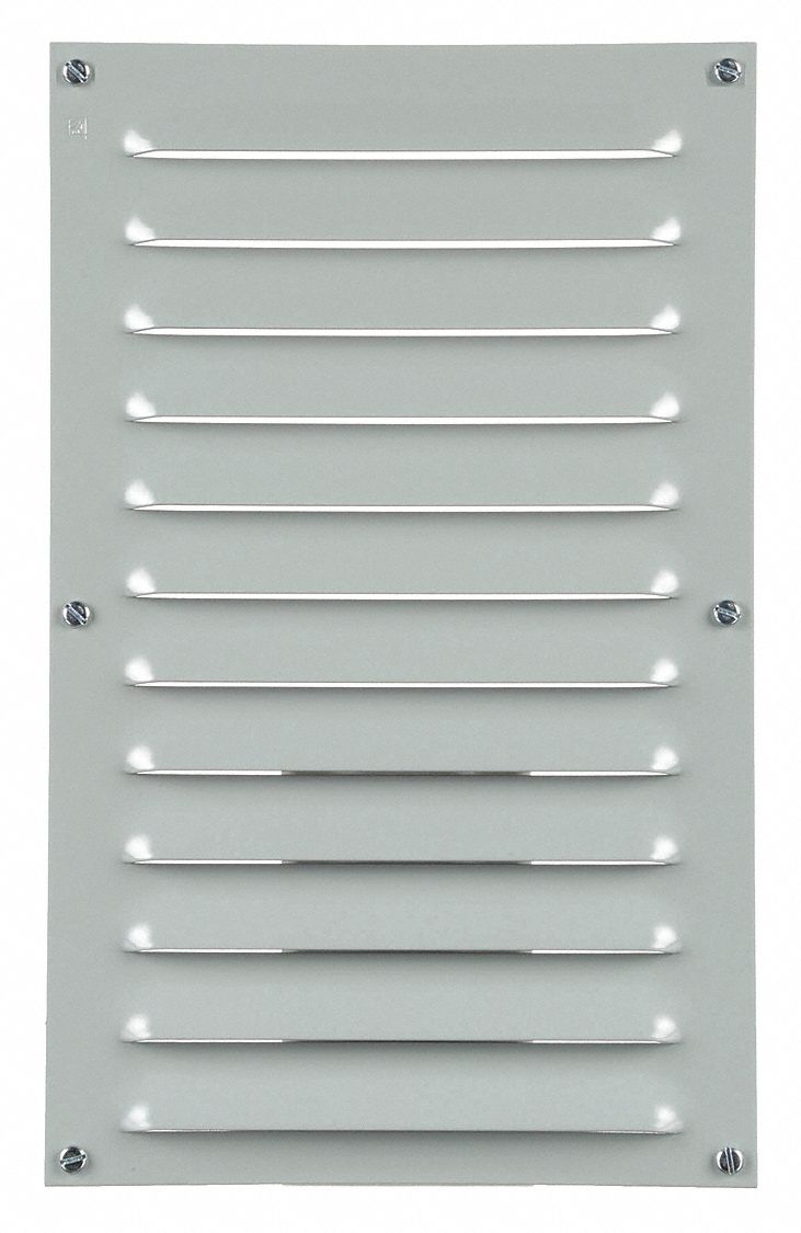 HOFFMAN, Louver Plate Kit, Mild Steel, Louvered Vent Kit - 32FL32 ...