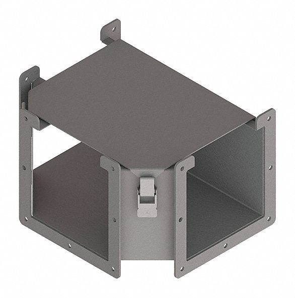 6 in Wd, 6 in Ht, Wireway Tee - 32FM10|F66LTA - Grainger