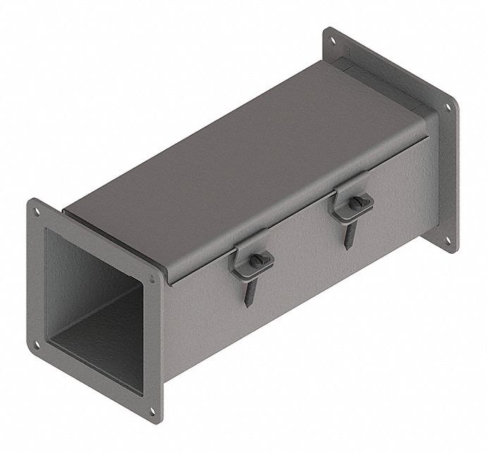 4 in Wd, 4 in Ht, Straight Section Wireway - 32FM25|F44W12 - Grainger