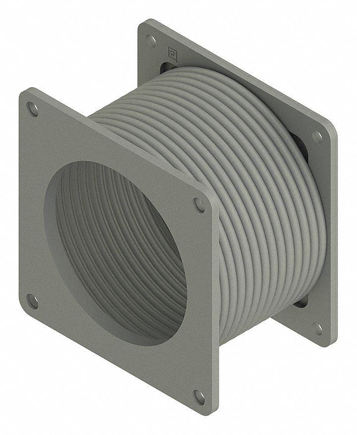 HOFFMAN Wireway Flexible Fitting: 4 in Wd, 4 in Ht, 4 in Lg, NEMA 12 ...