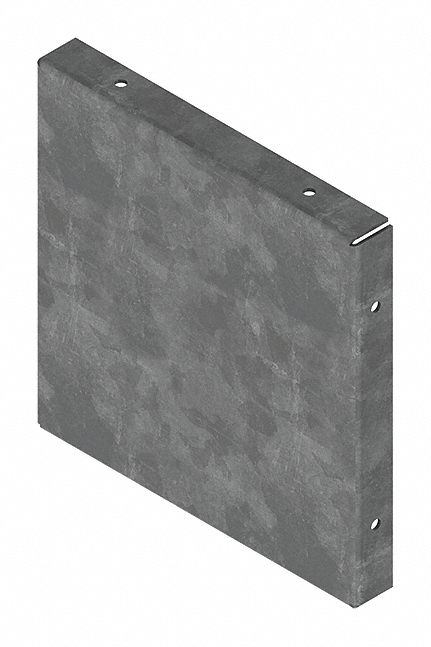 HOFFMAN Wireway Closure Plate: 8 in Wd, 8 in Ht, 14 ga Gauge, 1 ...