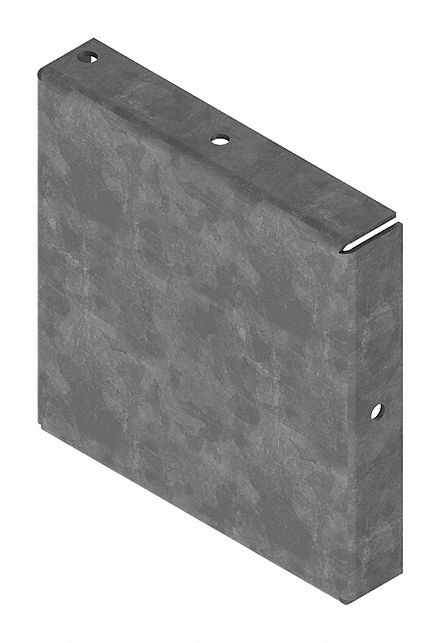 HOFFMAN Wireway Closure Plate: 4 in Wd, 4 in Ht, 16 ga Gauge, 1 ...