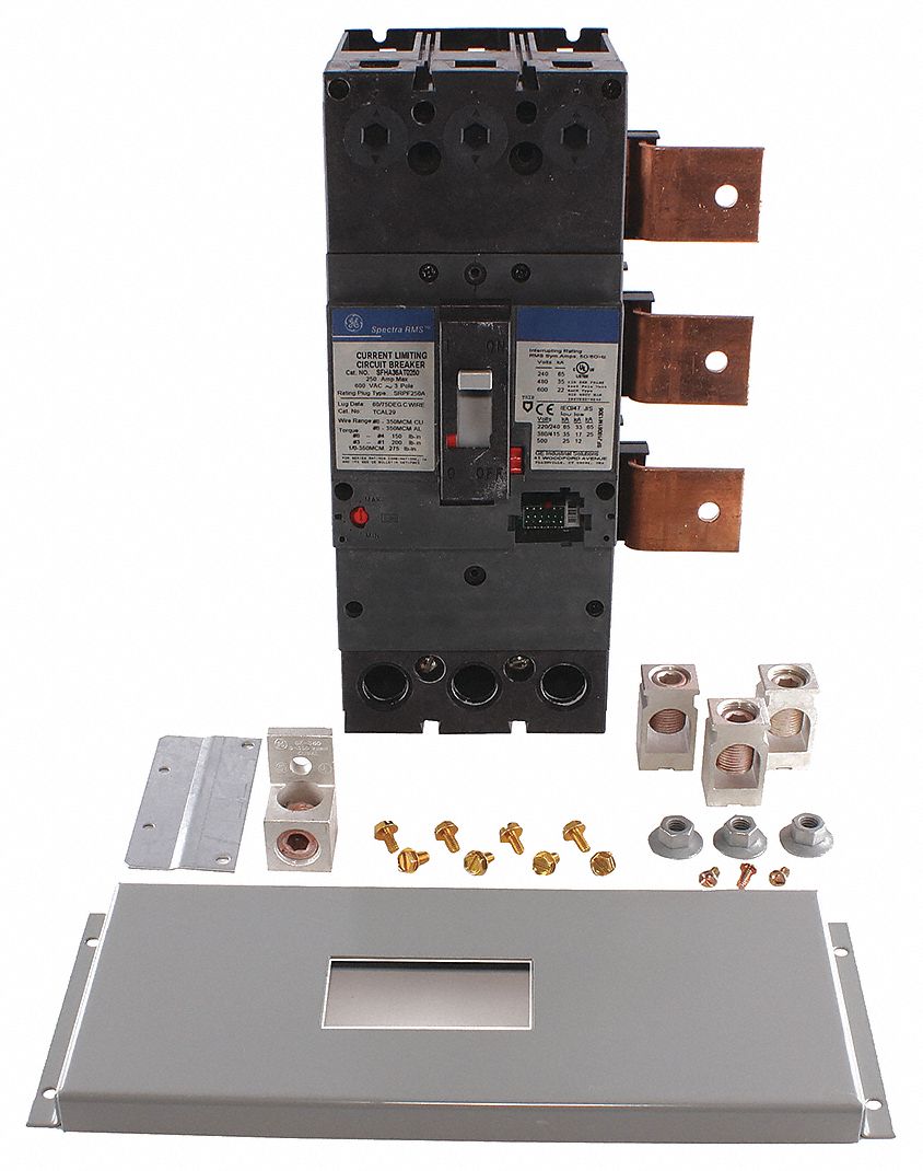 GE Panelboard Main Breaker Kit, For Use With GE Pro-Stock AQU3, AEU3 ...