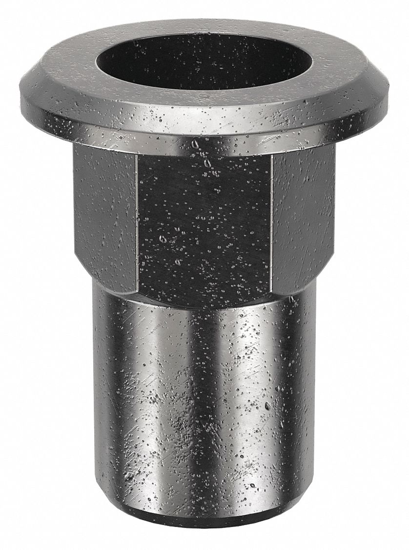 #10-32 Thread Size, 29/64 in Overall Lg, Rivet Nut - 32FX13|CFH2-1032 ...