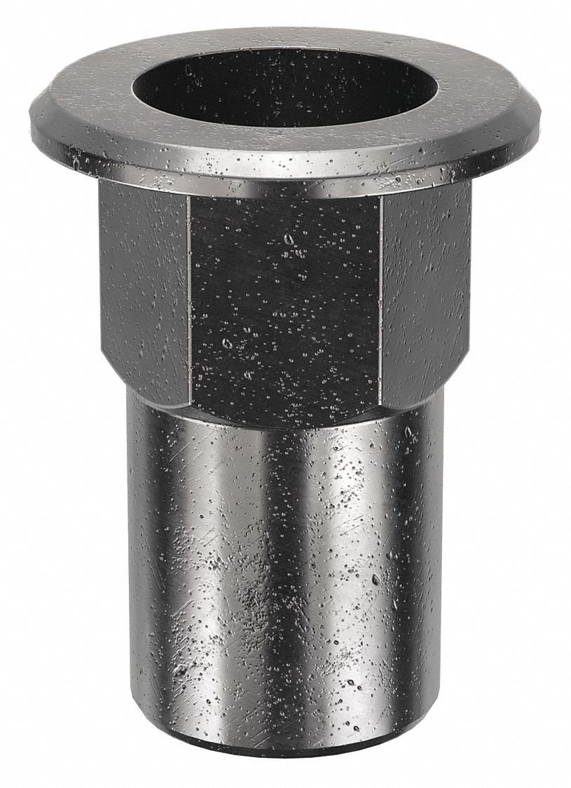 5/16"-18 Thread Size, 3/4 in Overall Lg, Rivet Nut - 32FX18|CFH2-3118 ...