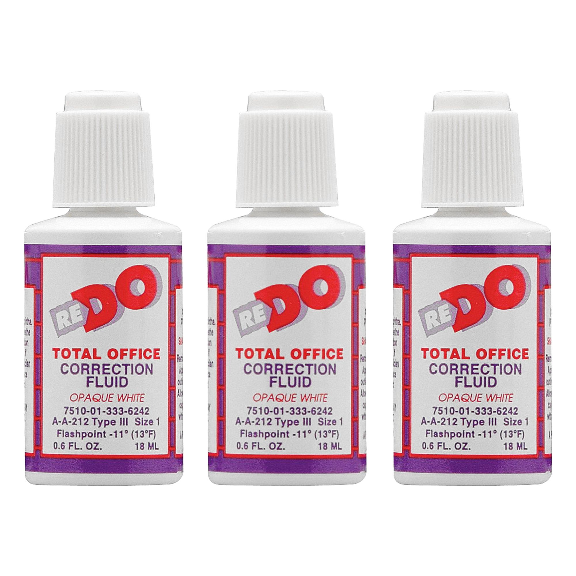 ABILITY ONE, 18 mL Correction Fluid Volume, Foam Wedge, Correction ...