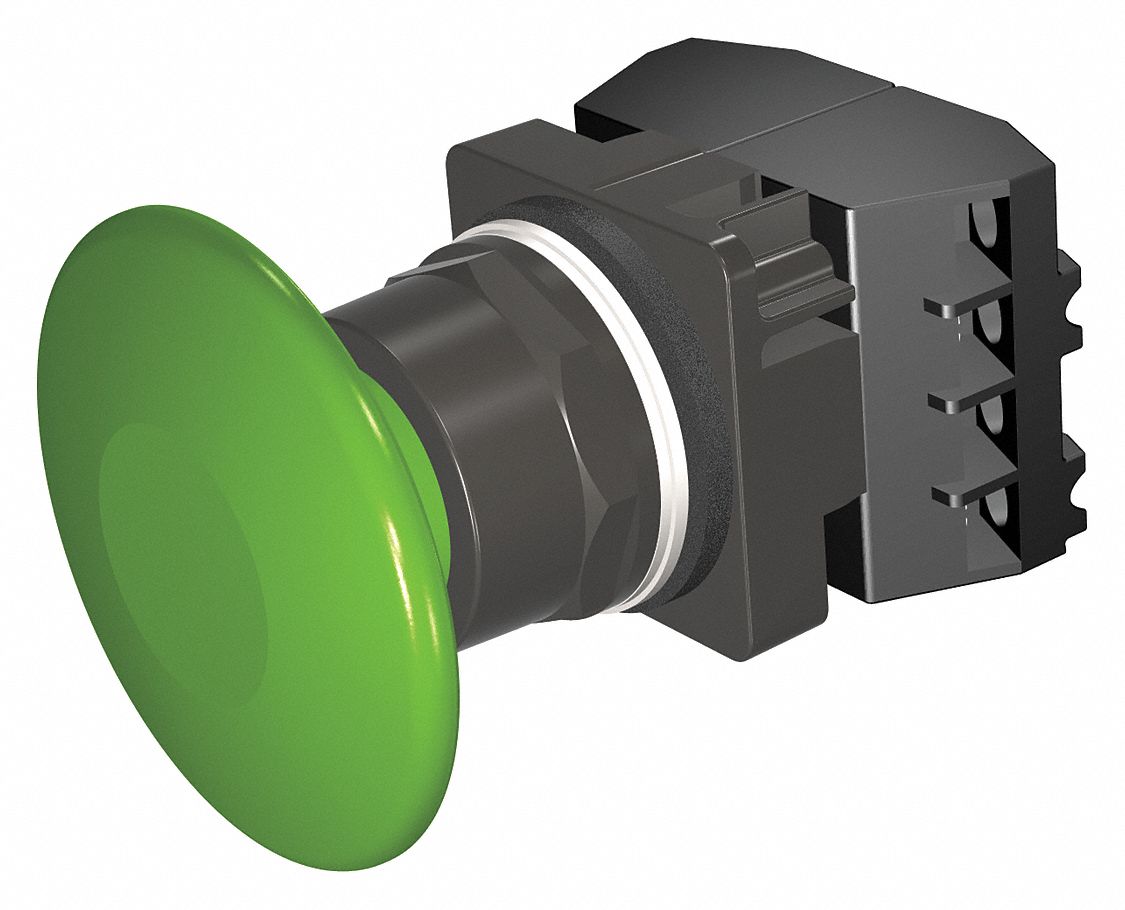 SIEMENS, Non-Illuminated, Mushroom Head Profile, Mushroom Head Push Button - 32GG83|52BM9V3G ...