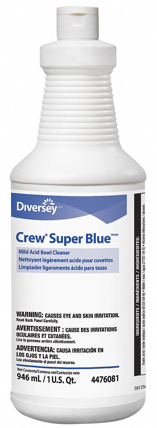 DIVERSEY, Bottle, 32 oz Container Size, Mild Acid Bowl Cleaner - 32GP18 ...