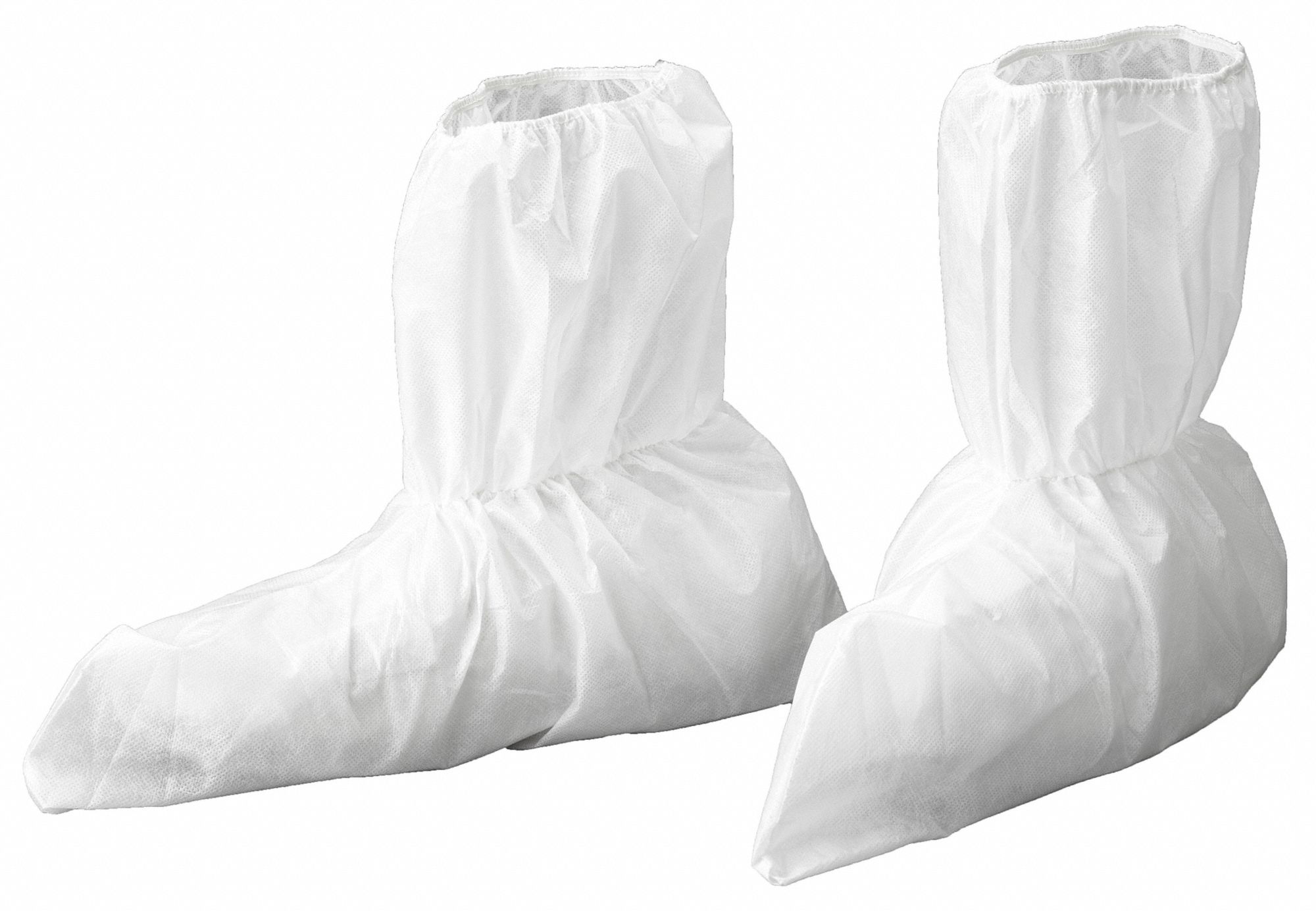 Shoe Covers, L, White, PK 100 - Grainger