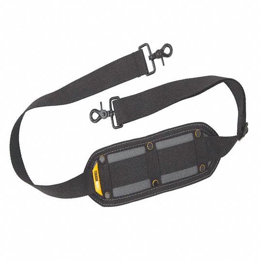 Black, Padded Shoulder Strap, Polyester / Steel - Grainger