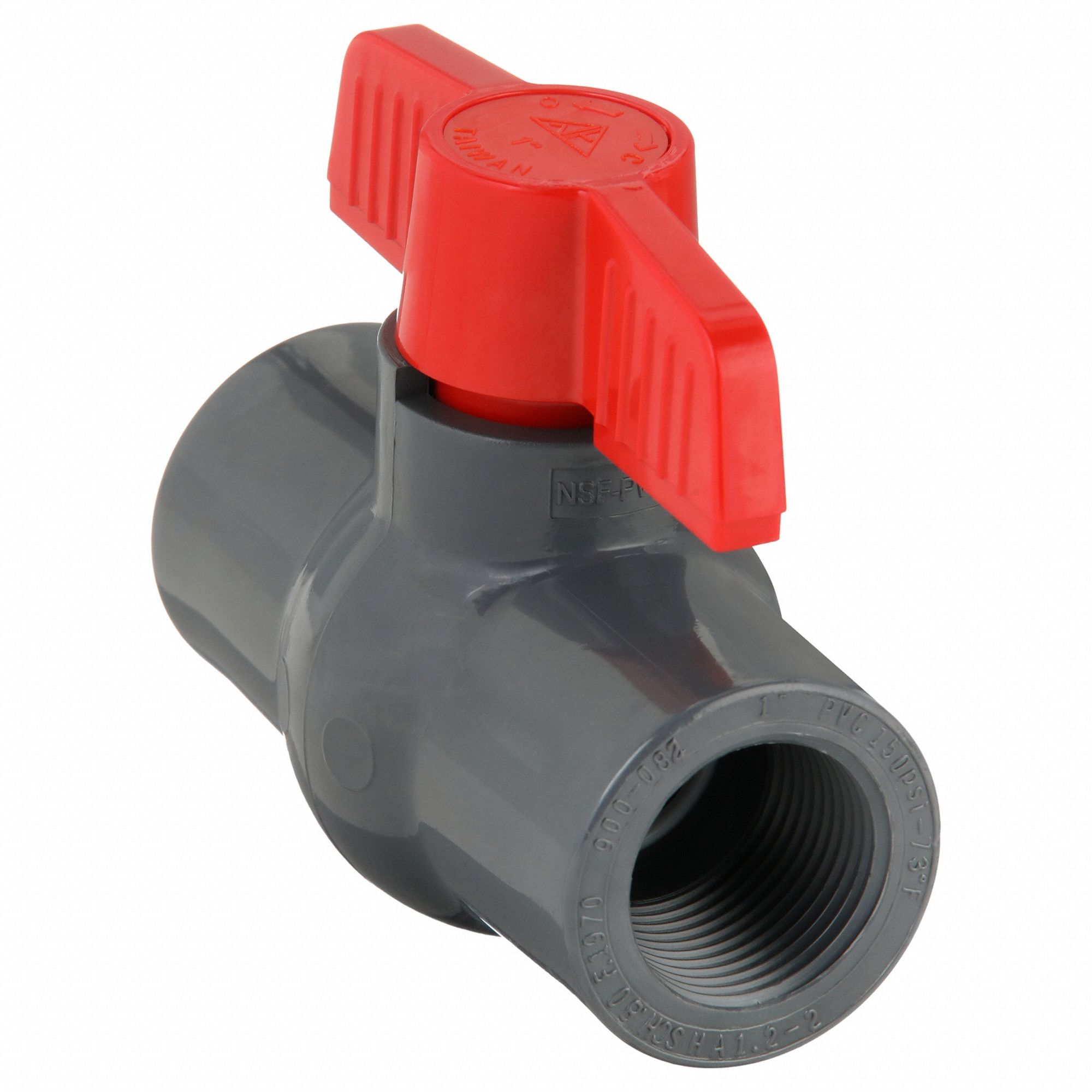 1 in, PVC, Manual Two-Way Ball Valve - 32H956|32H956 - Grainger