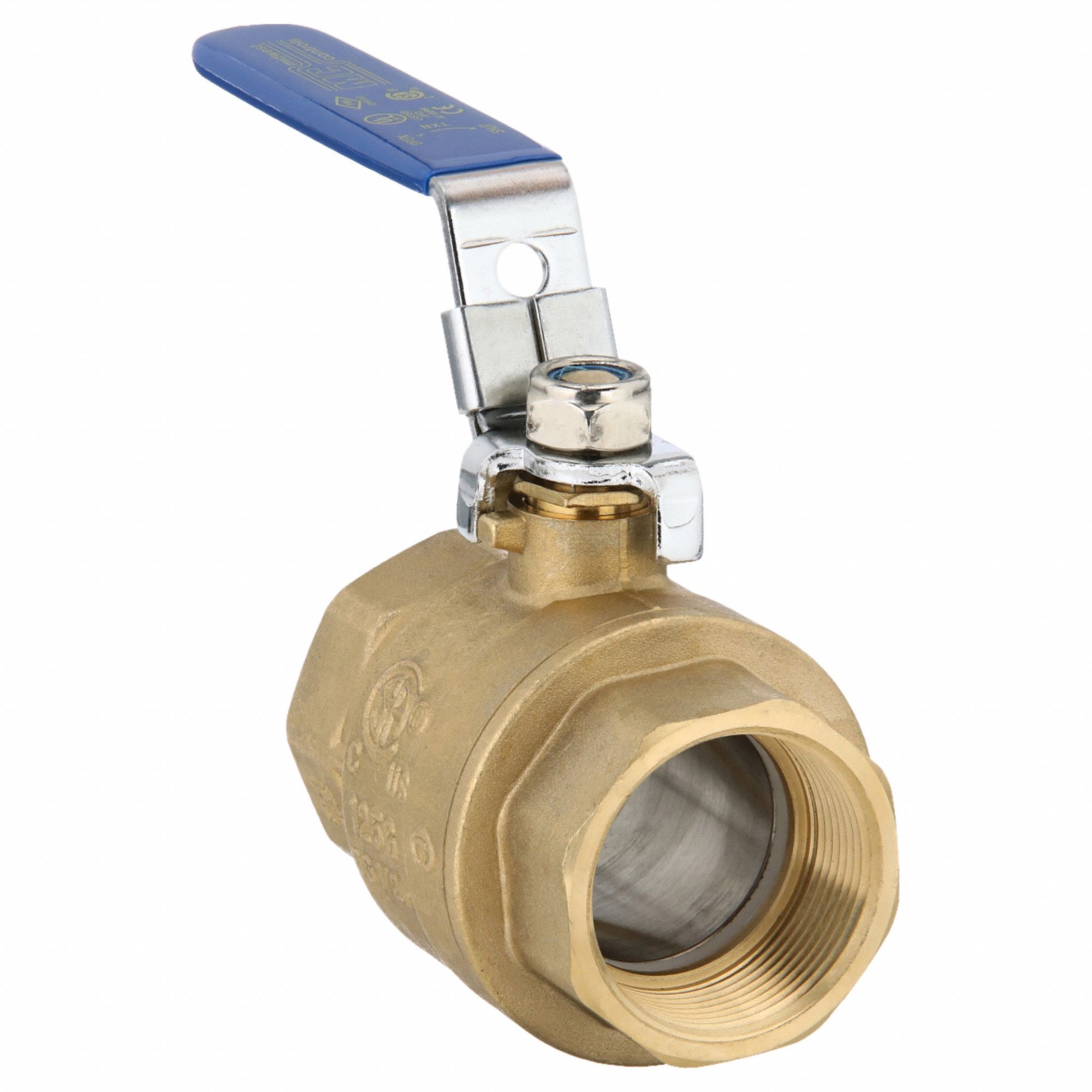 1 1/2 in, Straight, Manual Two-Way Ball Valve - 32H975|32H975 - Grainger