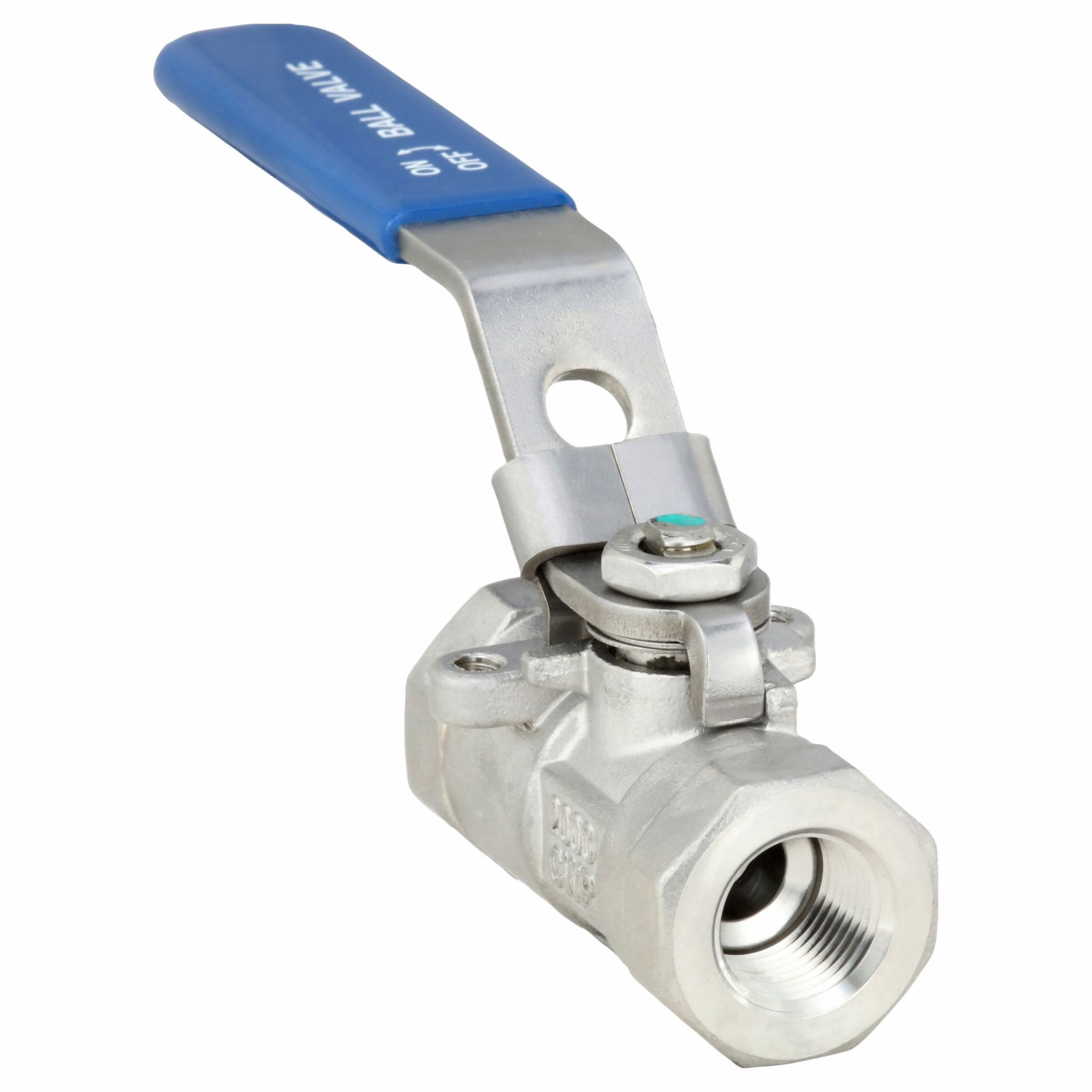 3/8 in, 316 Stainless Steel, Manual Two-Way Ball Valve - 32H980 ...
