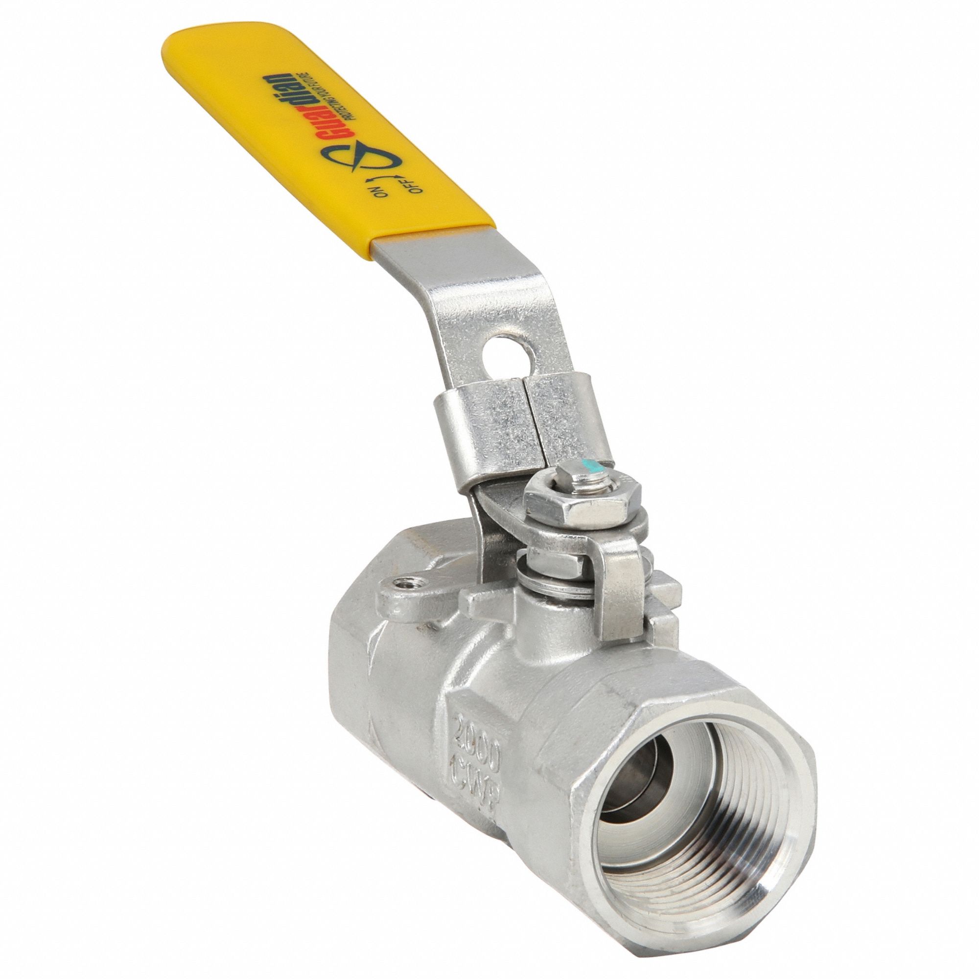 1 in, 316 Stainless Steel, Manual Two-Way Ball Valve - 32H983 ...