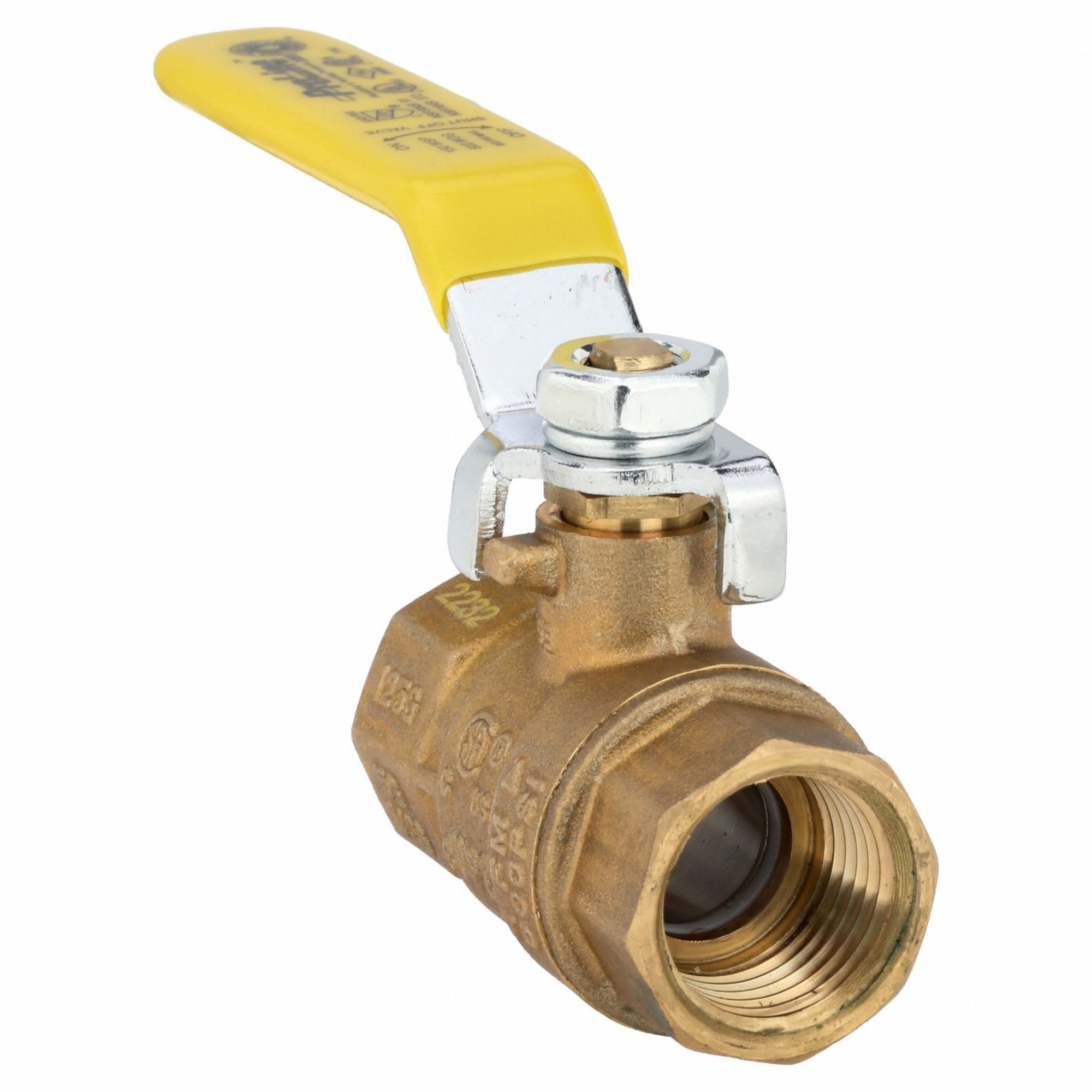 1/2 in, Brass, Manual Two-Way Ball Valve - 32H996|107-823NL - Grainger