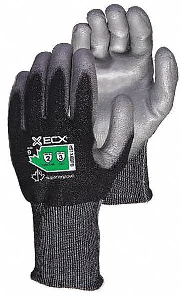 SUPERIOR GLOVE Cut-Resistant Gloves: M ( 8 ), ANSI Cut Level A3, Palm ...