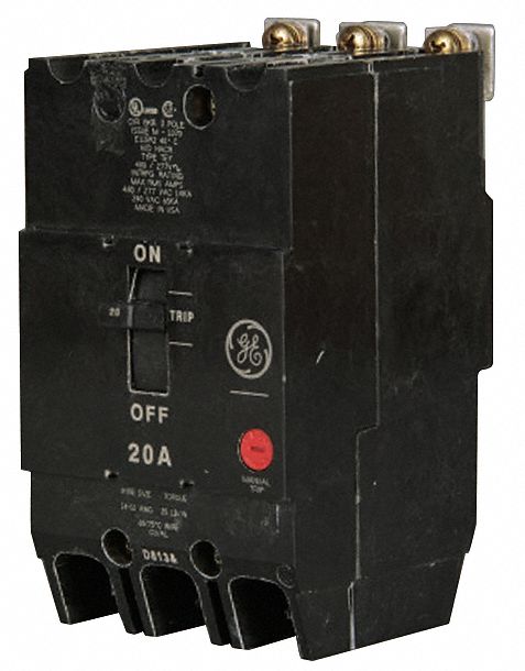 GE, 15 A Amps, 18kA at 277/480V AC, Molded Case Circuit Breaker - 32HZ90|TEYF315 - Grainger