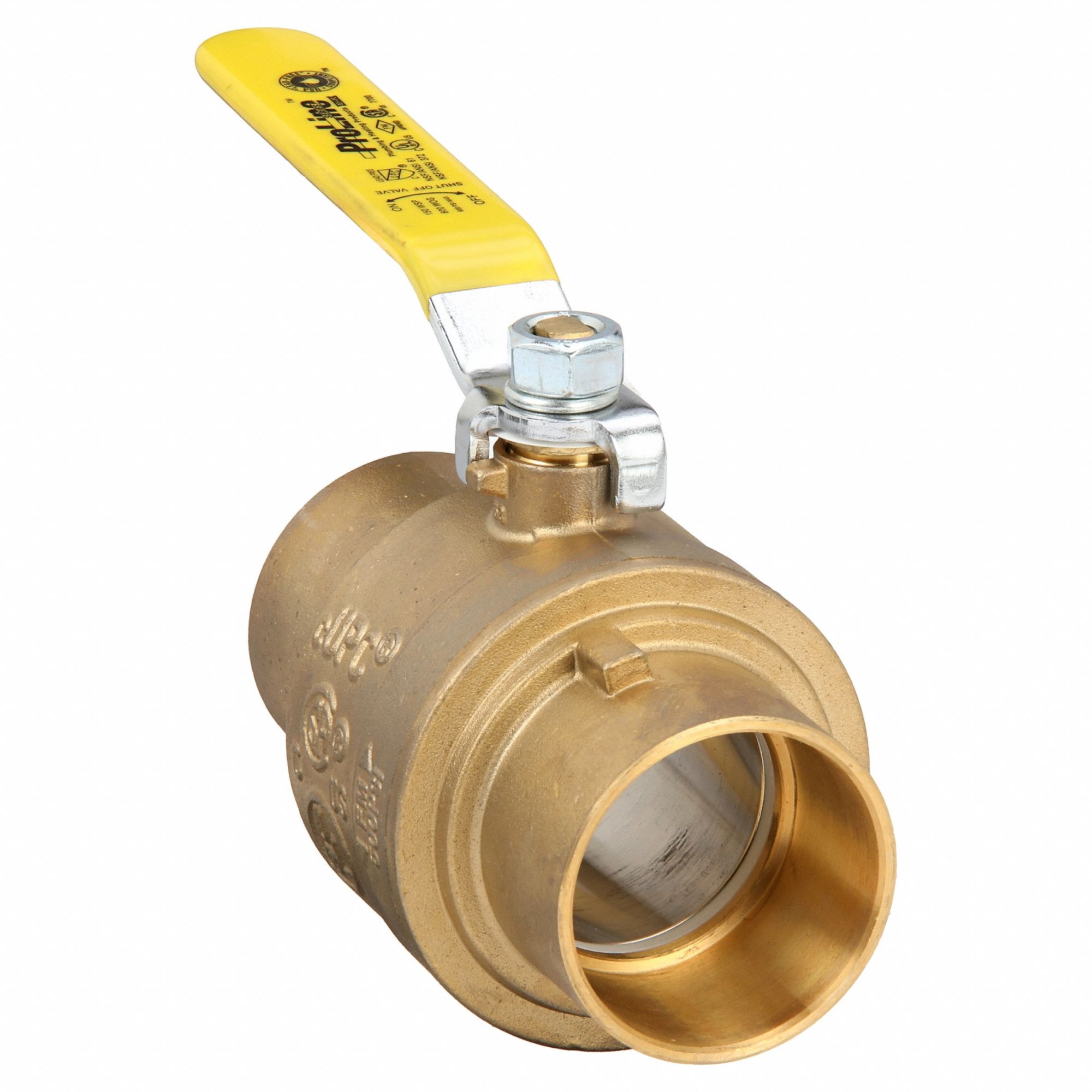 2 in, Brass, Manual Two-Way Ball Valve - 32J014|107-848NL - Grainger