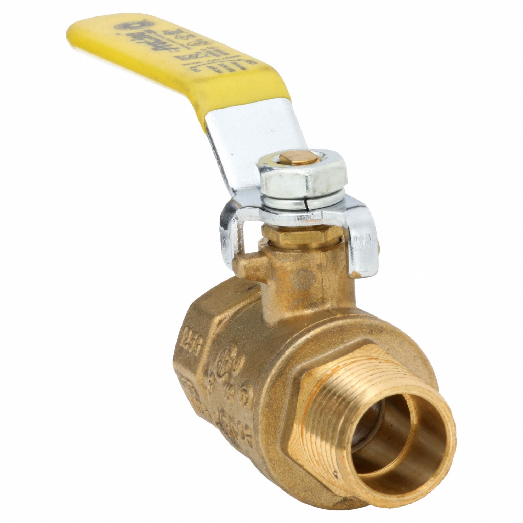 1/2 in, Brass, Manual Two-Way Ball Valve - 32J015|107-323NL - Grainger