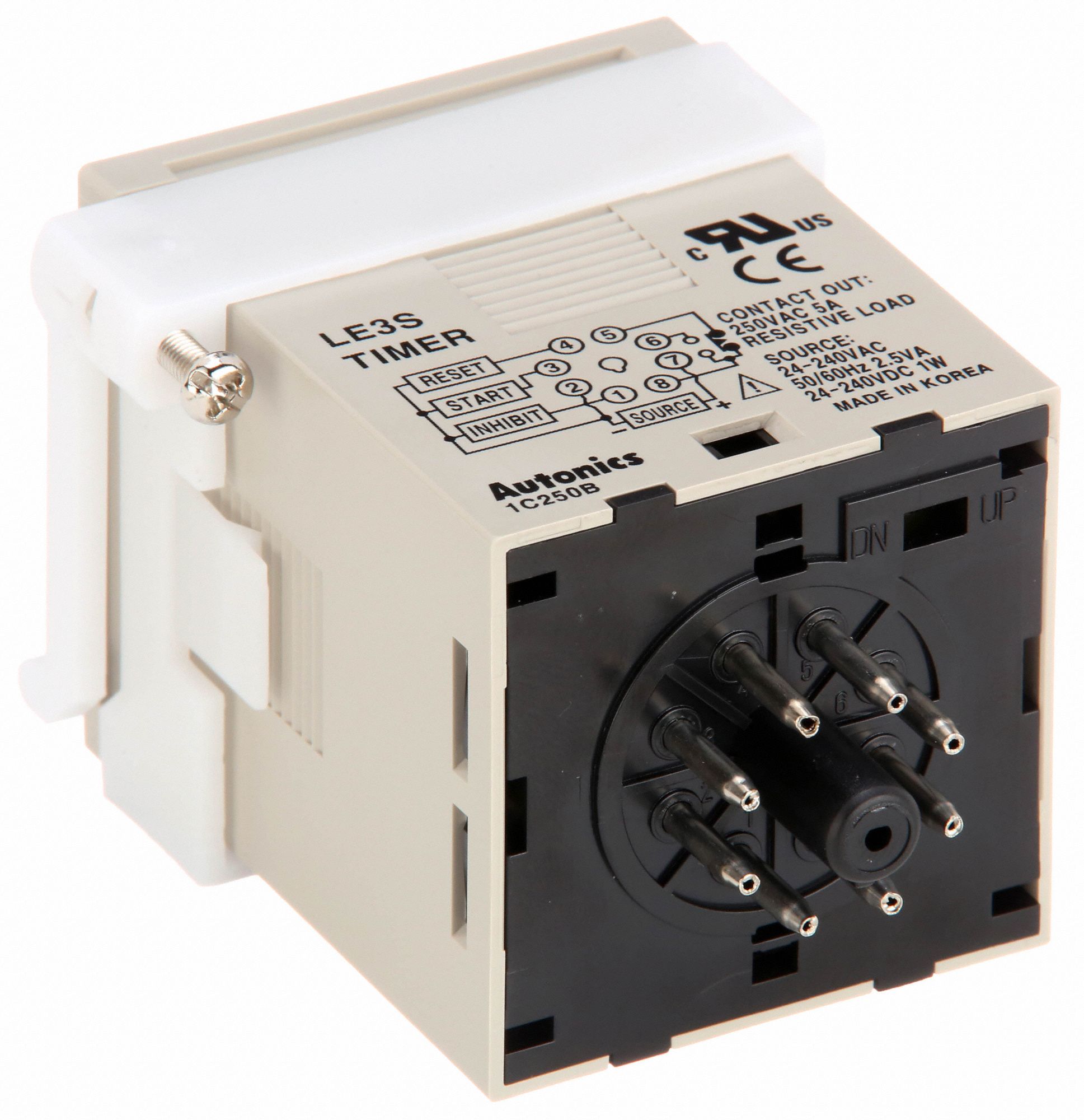 AUTONICS Multi-Function Time Delay Relay: 8 Pins - Relay, Push Button ...