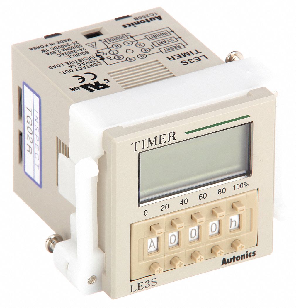 AUTONICS, Socket Mounted, 240V DC, Multi-Function Time Delay Relay ...