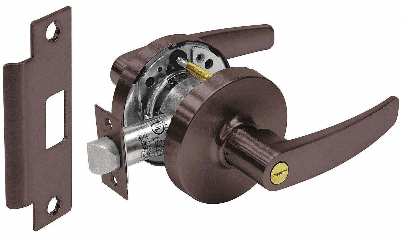 SARGENT, Privacy Lever Locksets, Bronze, Door Lockset - 32J190|10XU65 ...