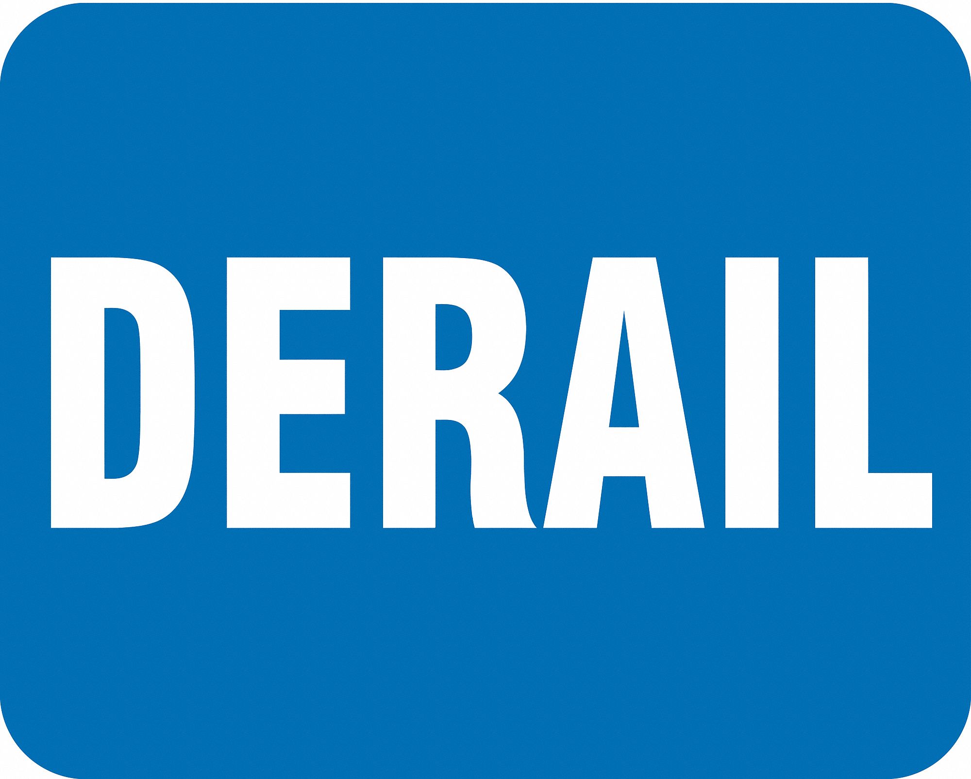 Blue, 12 in x 15 in Nominal Sign Size, Railroad Sign - 32J556|FRR360BU ...